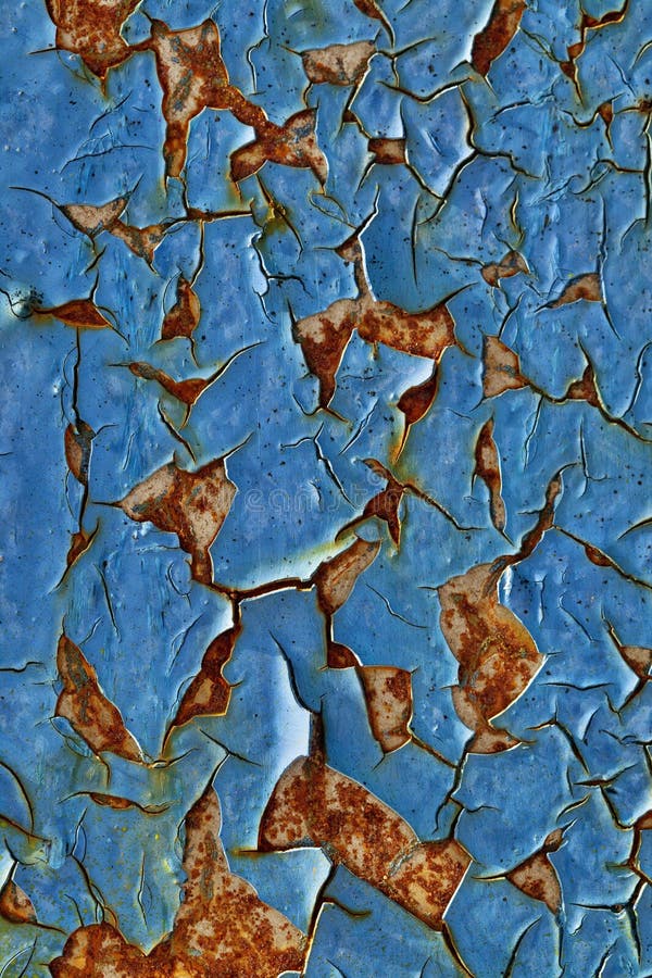 Rust and paint texture stock image. Image of azure, metallic - 68818631