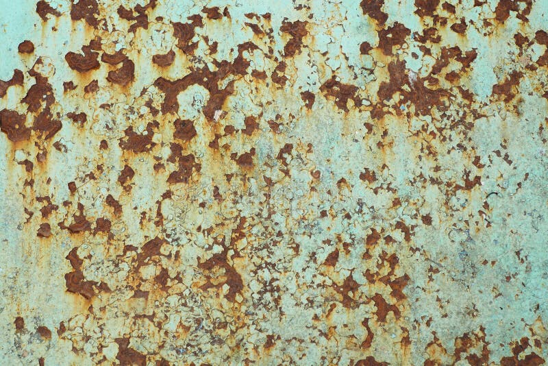Rust on the Painted Metal Blue Stock Image - Image of dark, blue: 66601235