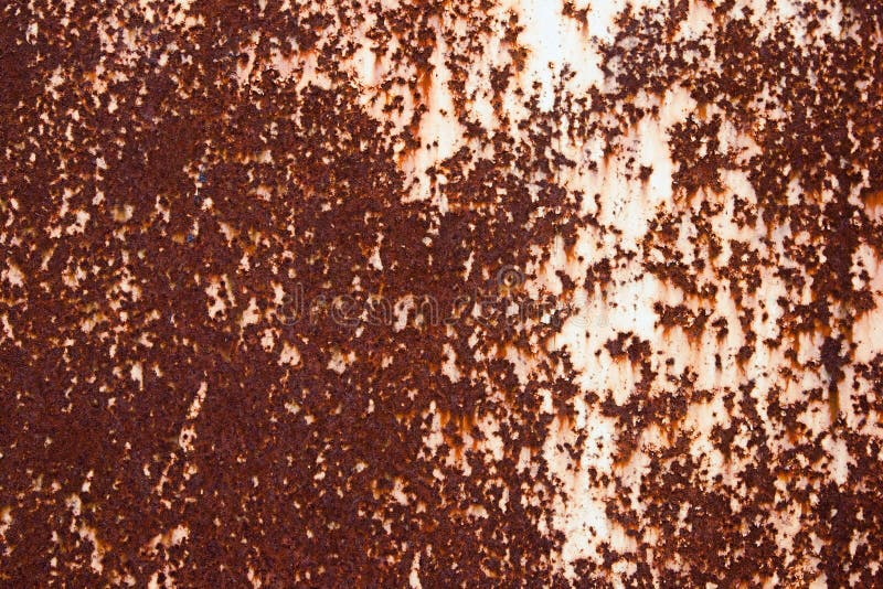 Rust on the Painted Metal Surface. Background Stock Image - Image of ...