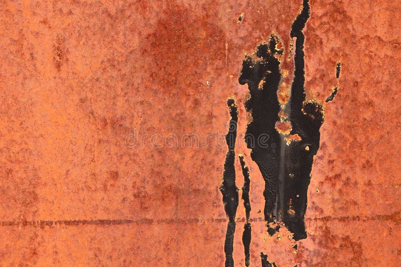 Rust Painted Wall Texture with Black Resin Stock Image - Image of ...