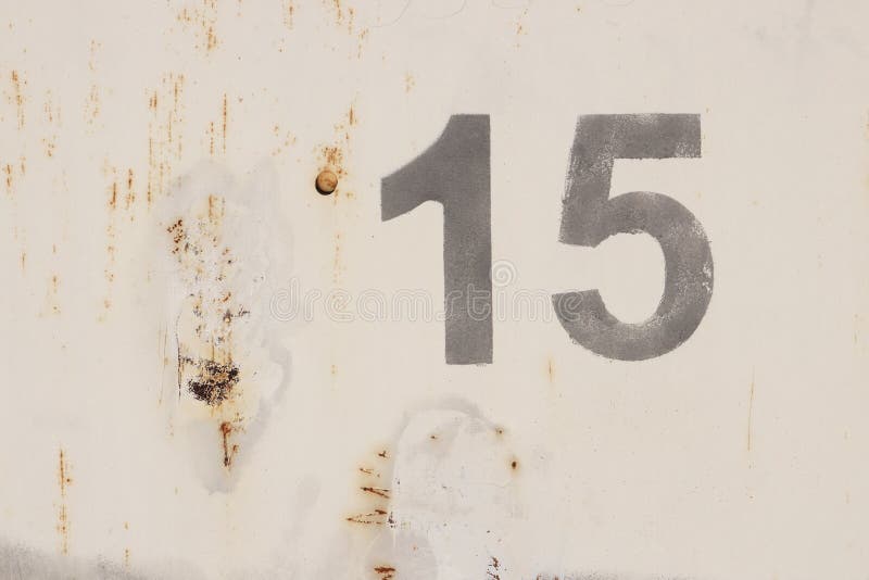 Rust Painted Wall Texture. Number 15 Stock Image - Image of rustic ...