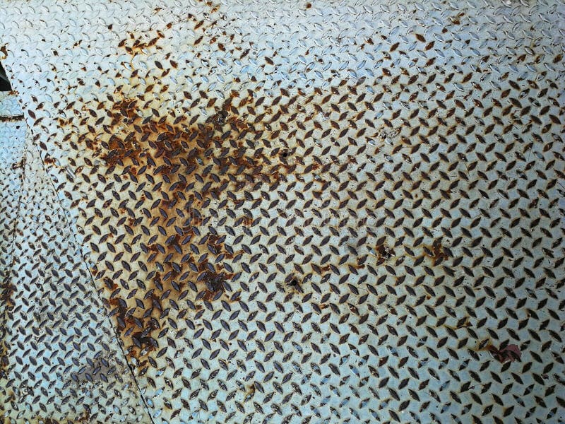 Rust Pattern on the Metal Floor Stock Image - Image of pattern, floor ...