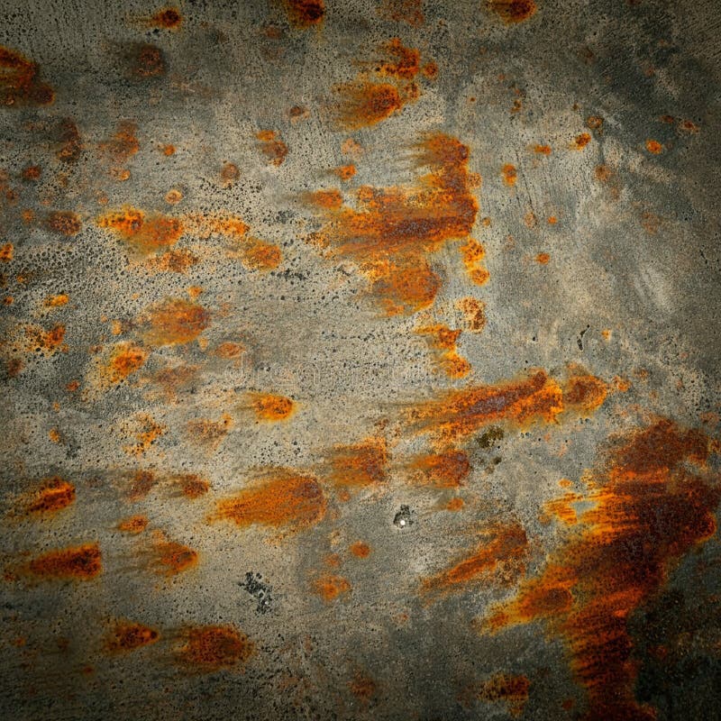 Rust Pattern on a Metallic Surface, Featuring a Speckled Texture with ...