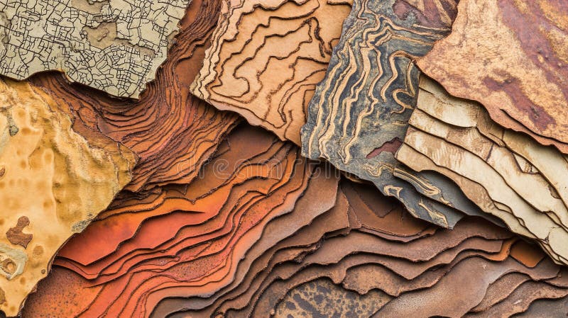 Rust Patterns Developing into Topographic Maps Featuring Natural ...