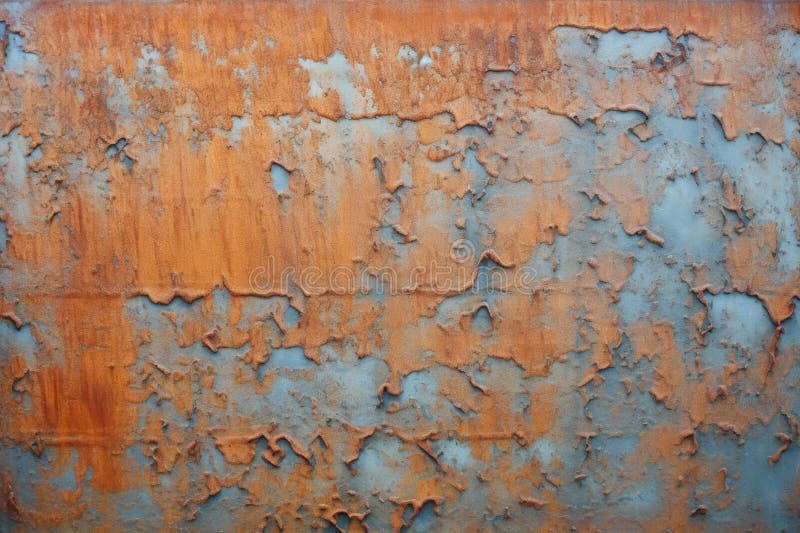 Rust Patterns on a Flat Metal Sheet Stock Photo - Image of industrial ...