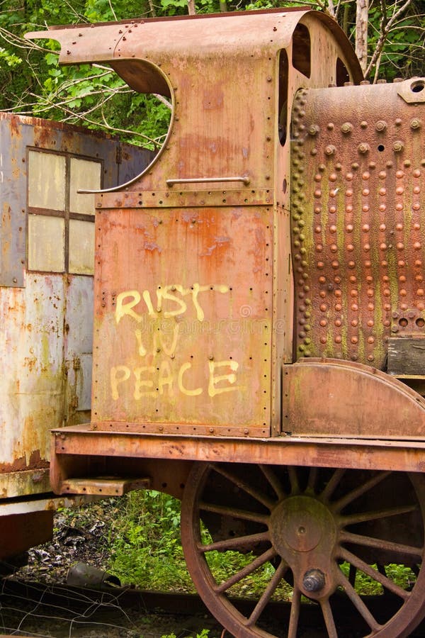 May they Rust in Peace Sign Stock Image - Image of broken, rustic ...