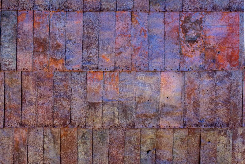 Rust plates texture wall stock image. Image of aged, stain - 40010031
