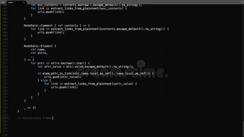 Rust Programming Language Source Code Typing Effect Rust Programmer Ticker Colored Commands