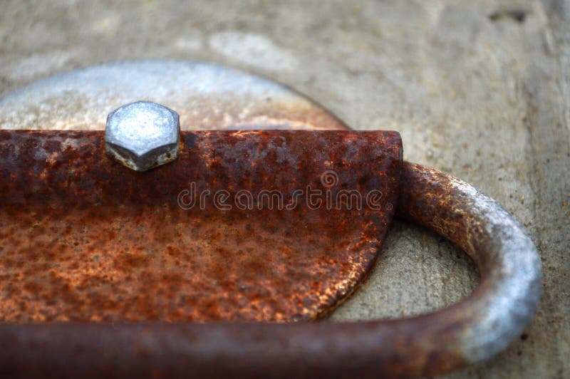 Rust on the Dock at Close Up Stock Image - Image of ocean, industrial ...