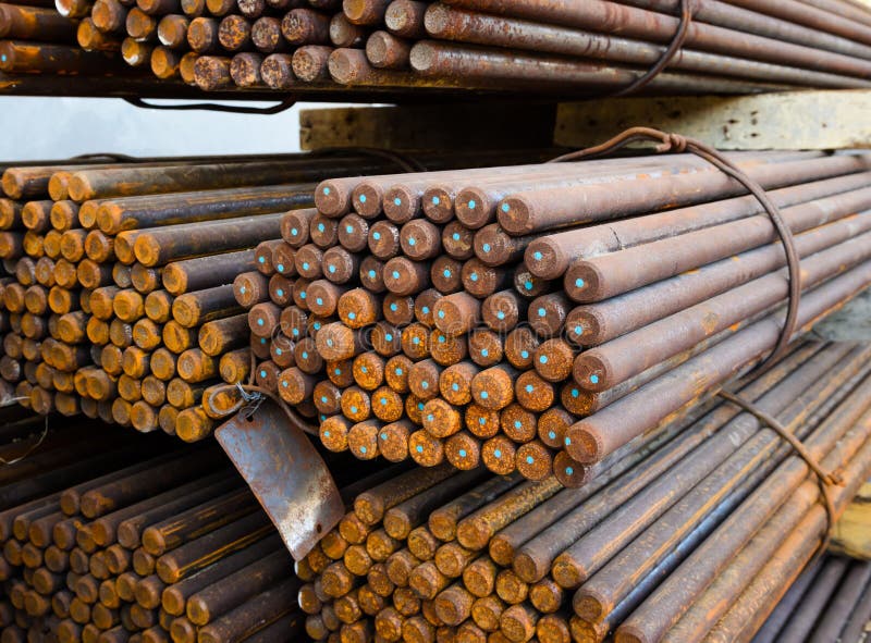 Rust Reinforcing steel bar stock photo. Image of metal - 28579972