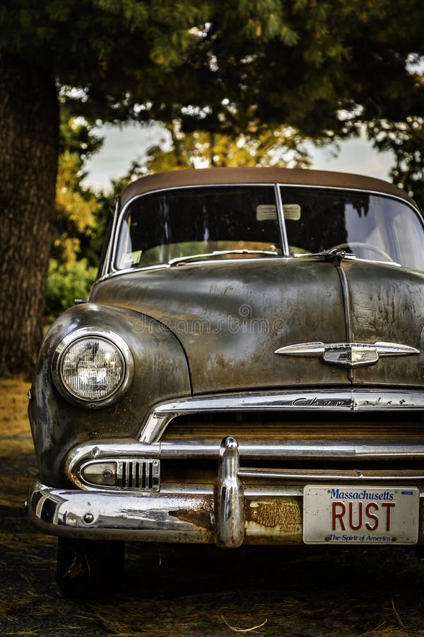 Rust Rod Vintage Classic Car Editorial Stock Image - Image of vintage ...
