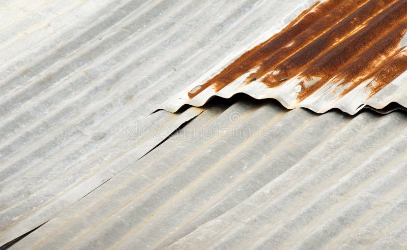 Rust in roof zinc stock photo. Image of fence, texture - 60857554