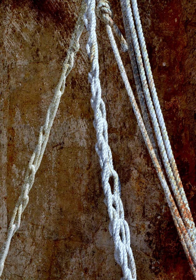 Rust and ropes stock photo. Image of close, background - 47283020