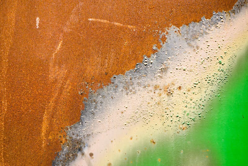 Rust Spots on a Steel Plate. Stock Image - Image of color, macro: 95019757