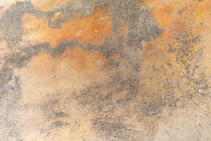 Rust Stains on Concrete Surface Stock Photo - Image of aged, concrete ...