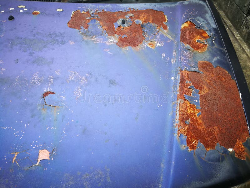 Rust Stains on the Front of the Car Stock Photo - Image of stains ...