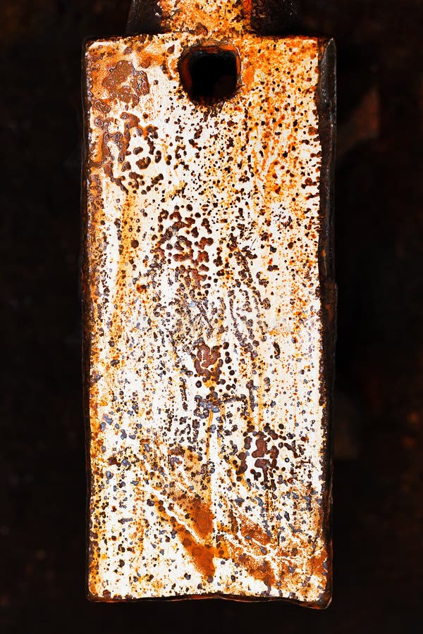 Rust Stains on the Polished Metal Surface Stock Photo - Image of ...