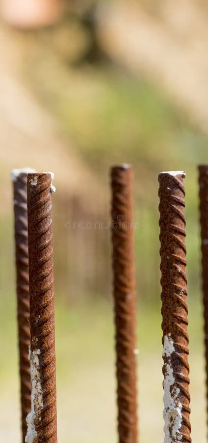 Rust steel bar stock image. Image of materials, close - 51180907