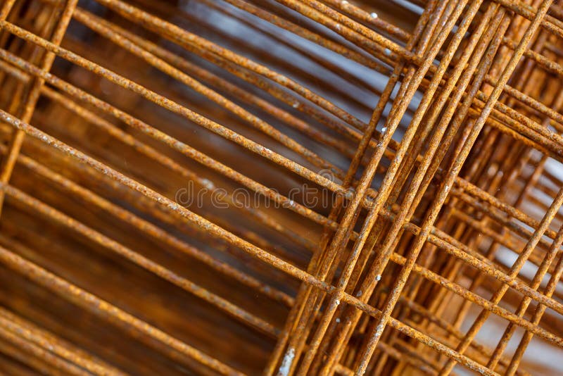 Rust of Steel Bars Construction Materials Stock Photo - Image of heavy ...