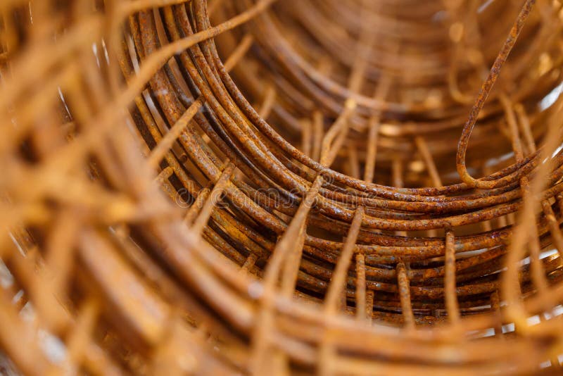 Rust of Steel Bars Construction Materials Stock Photo - Image of cover ...