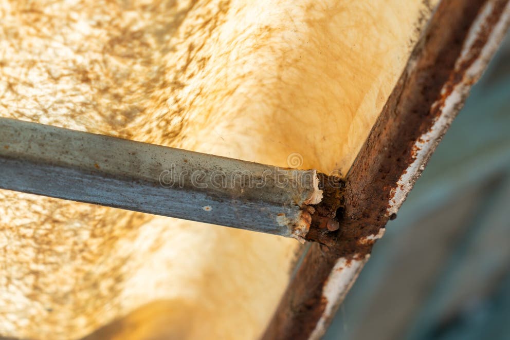 Rust on steel beams stock photo. Image of engineer, ruined - 342497638