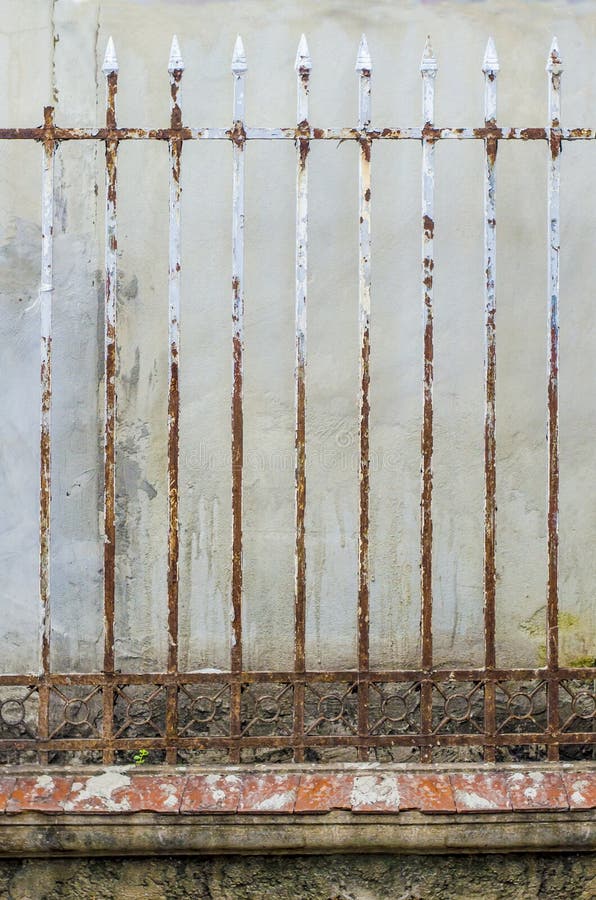 Rust steel fence stock image. Image of background, nature - 45761497