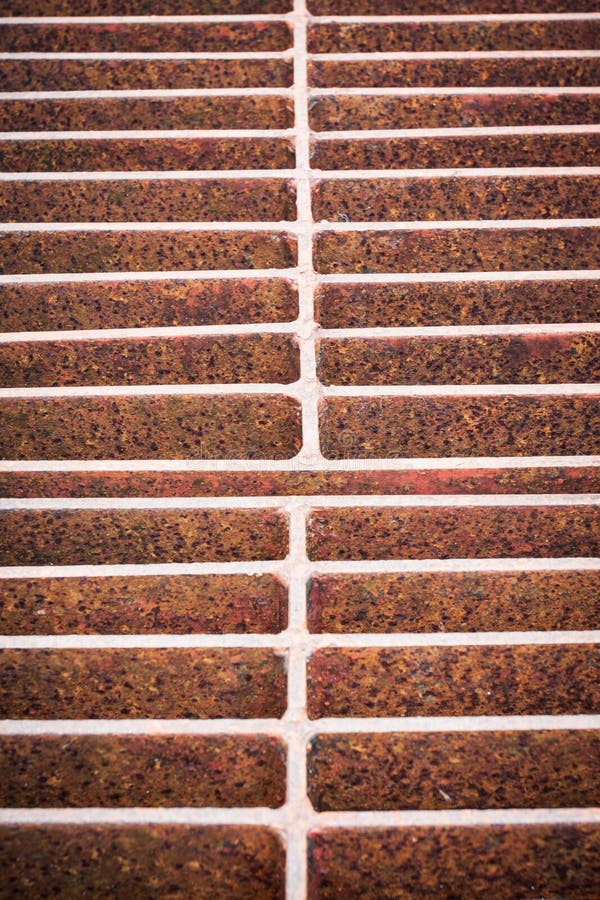 Rust steel grating stock image. Image of grid, rust, street - 45028577