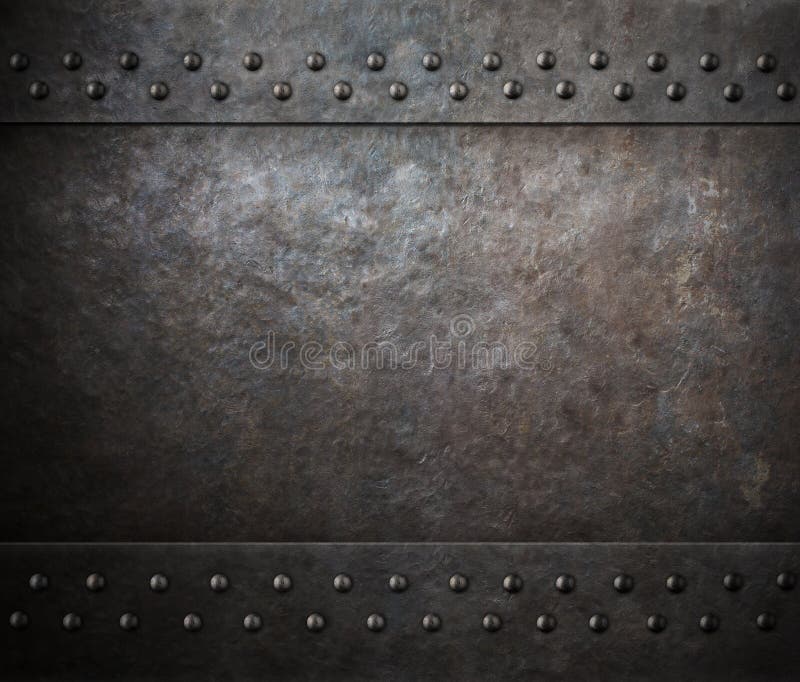 Rust Steel Metal Texture with Rivets 3d Illustration Stock Image ...