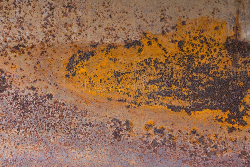 Rust on steel plate stock photo. Image of orange, dark - 124521796