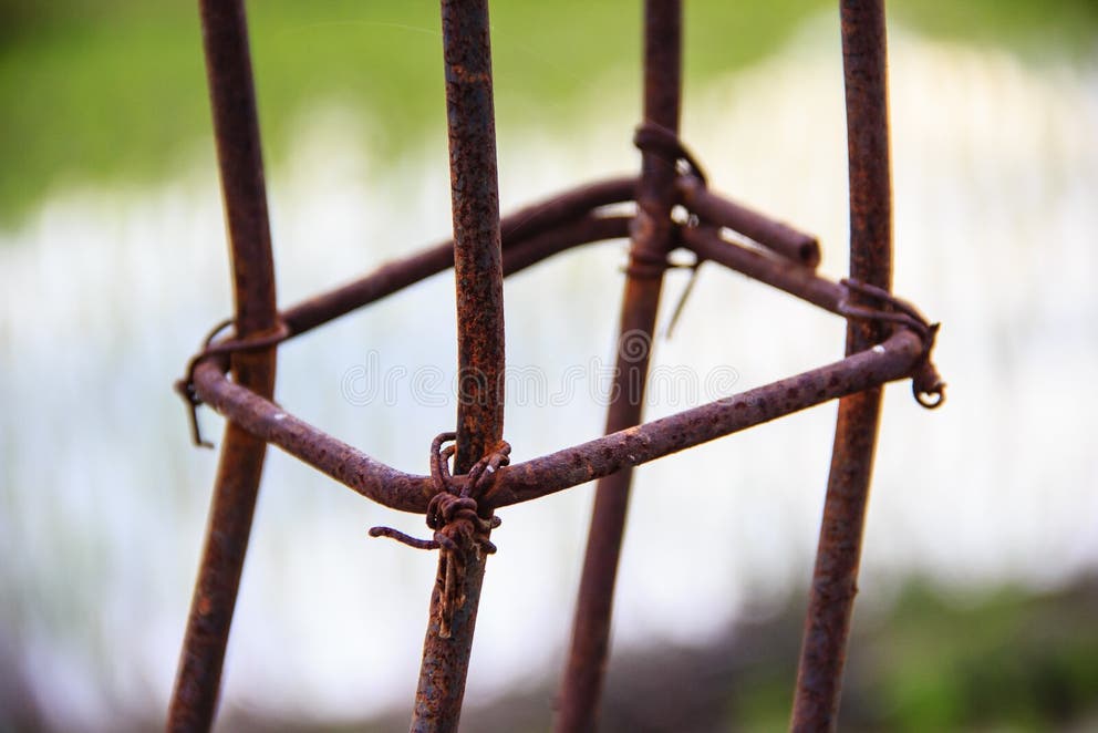 Rust steel rods stock photo. Image of corrosion, material - 32581410