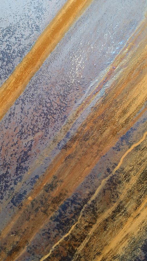 Rust Streaks on a Sheet Metal Roof Stock Image - Image of rusting, rust ...