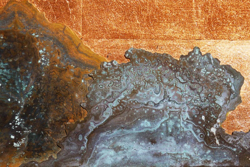 Rust Surface. Close-up of Rust on the Texture of an Old Sheet of Metal ...