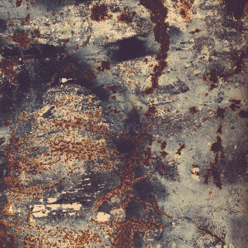 Rust Texture. Colorful Rusty Old Scratched Metal Textured Background ...