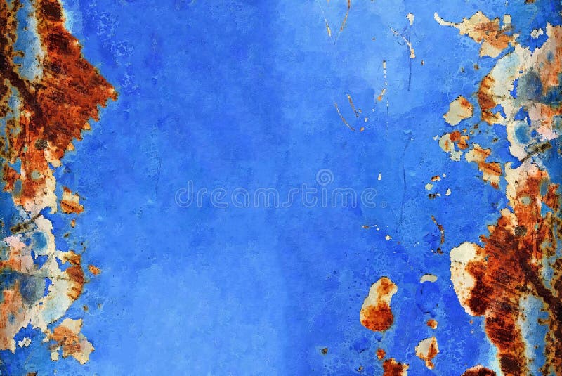 Rust on blue texture stock photo. Image of metal, texture - 42856724
