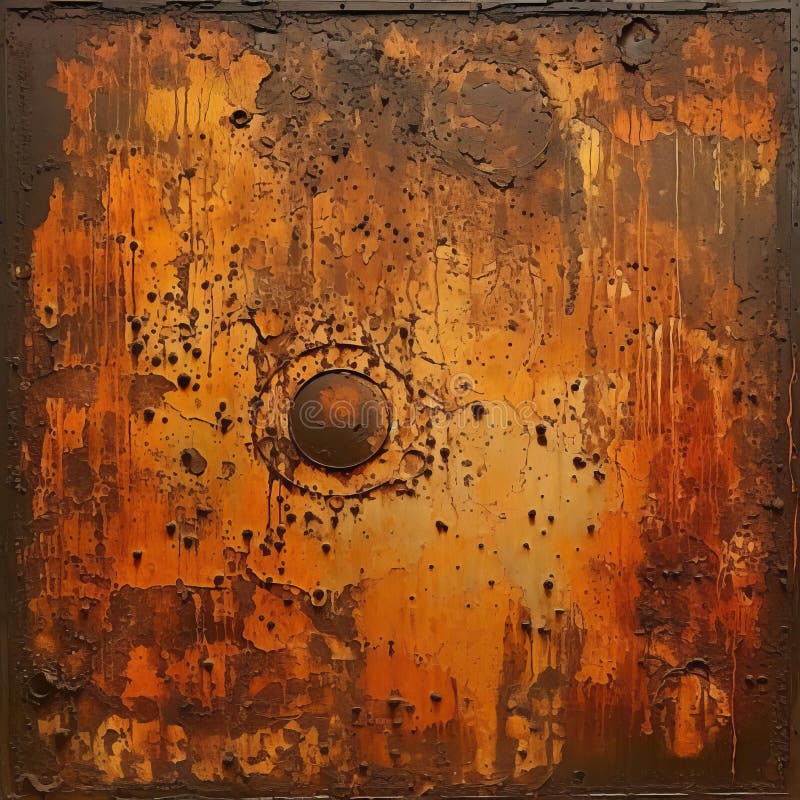 Rust Textured Artwork with Faint Patterns and Higher Gender Focus Stock ...