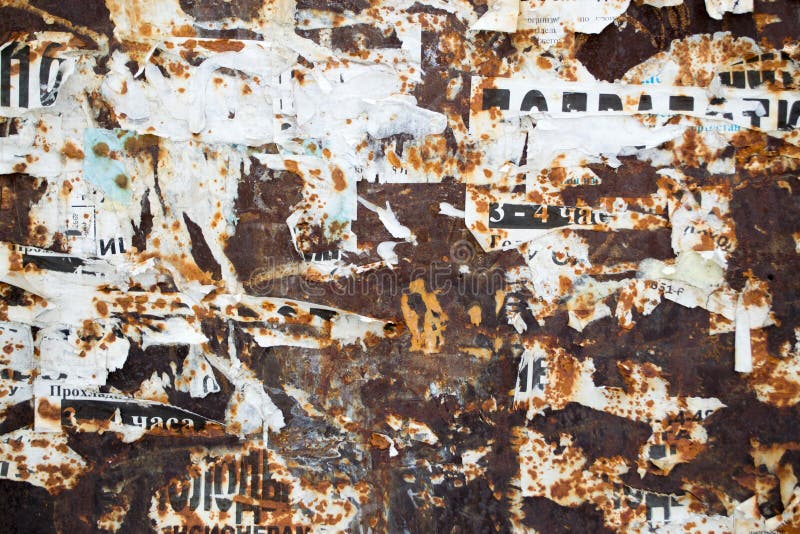 Rust and Torn Paper Posters Stock Image - Image of backgrounds, aged ...