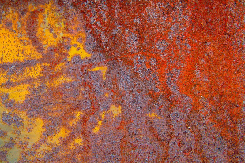Rust Wall Background Colorful Stock Photo - Image of patchy, metallic ...