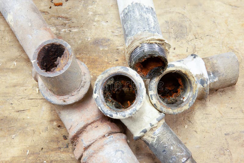 Rust in the water tube stock image. Image of bare, pipeline - 234130833