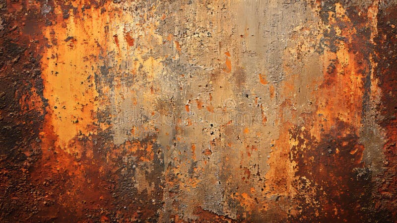 In Rust and White Colors, this Backdrop Has a Gritty Metal Wall Texture ...