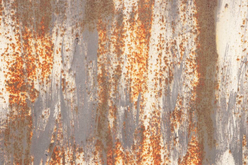 Rust White Gray Painted Wall Texture Stock Photo - Image of corrosion ...
