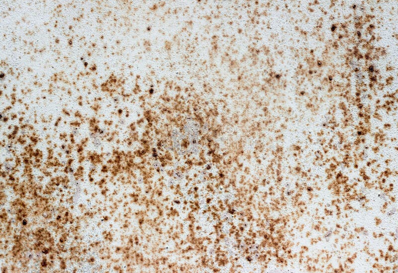 Rust on White Old Painted Metal. Stock Image - Image of rock, retro ...