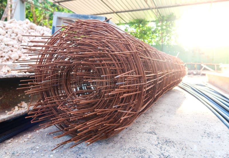 Rust Wire Mesh with Sunrise Stock Image - Image of grid, construction ...