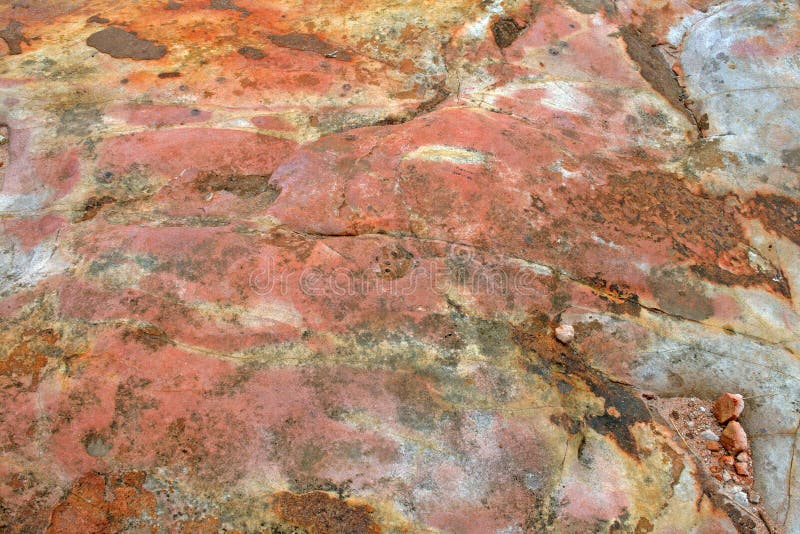 Rust and Yellow Discolouration on Rock Stock Photo - Image of outdoors ...
