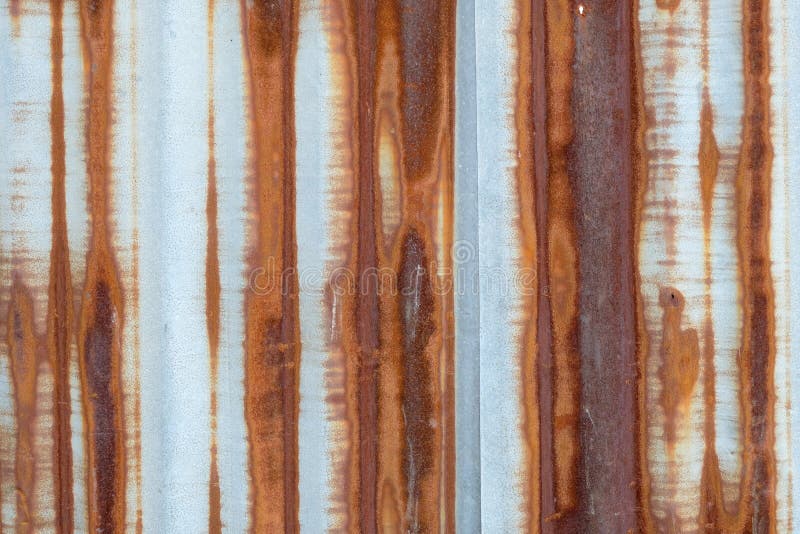 Rust on zinc stock photo. Image of metallic, industry - 194490140