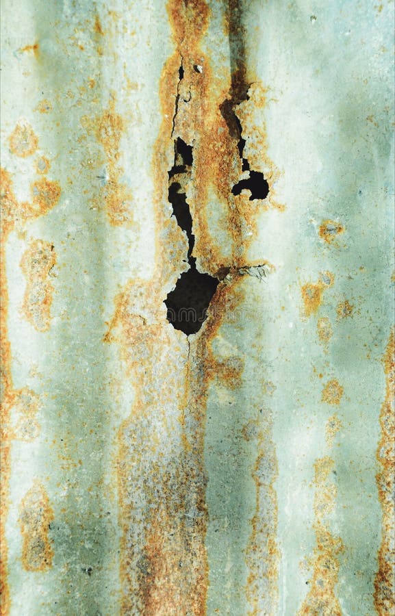 Rust on zinc stock image. Image of decaying, sheet, zinc - 125520481
