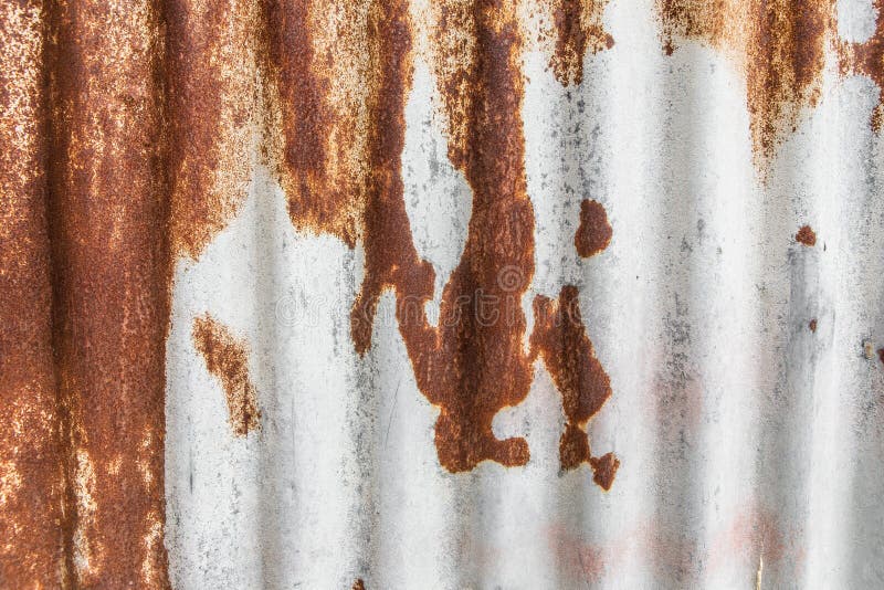 Rust on zinc sheet stock image. Image of dark, background - 132891713