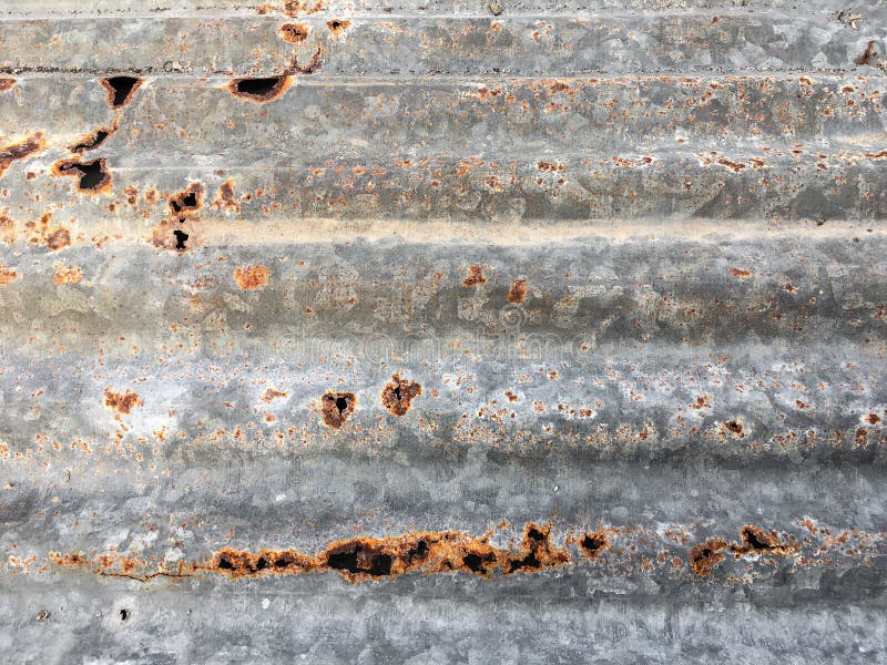 Rust on zinc sheet stock photo. Image of corrugated - 132891706