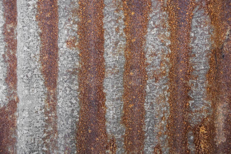 Rust on Zinc Sheet Texture Background Stock Image - Image of ...