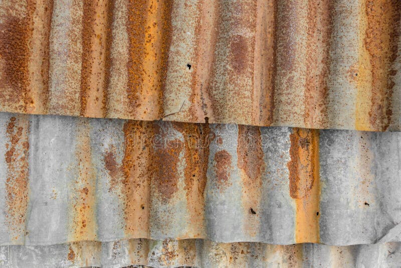 Rust on Zinc Sheet Texture Background Stock Image - Image of iron, rust ...