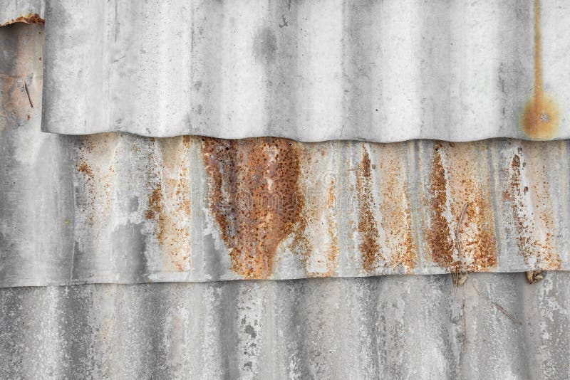 Rust on Zinc Sheet Texture Background Stock Image - Image of color ...